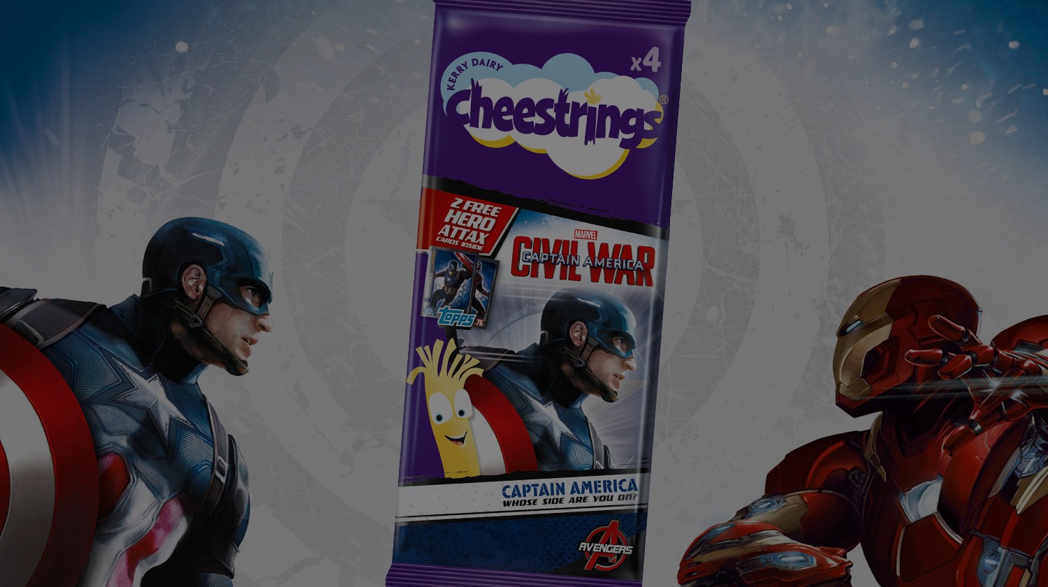 Cheestrings Captain America - Savvy Marketing